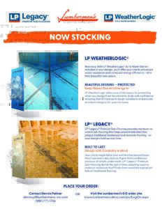 lp legacy and weatherlogic flyer - Lumbermen's Inc. Building Materials ...